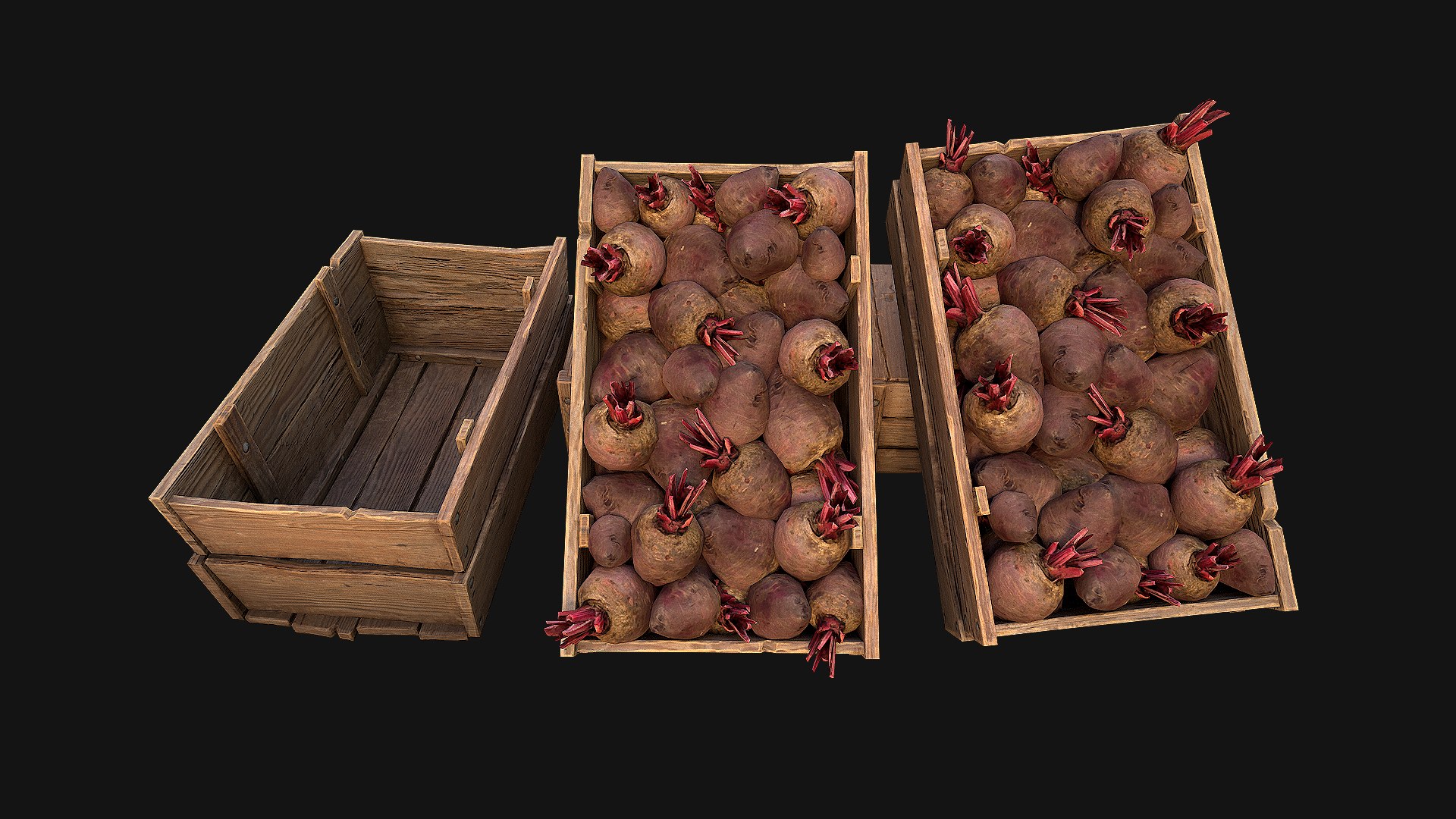 3D BeetRoot Box Crate Stand Model - TurboSquid 1920930