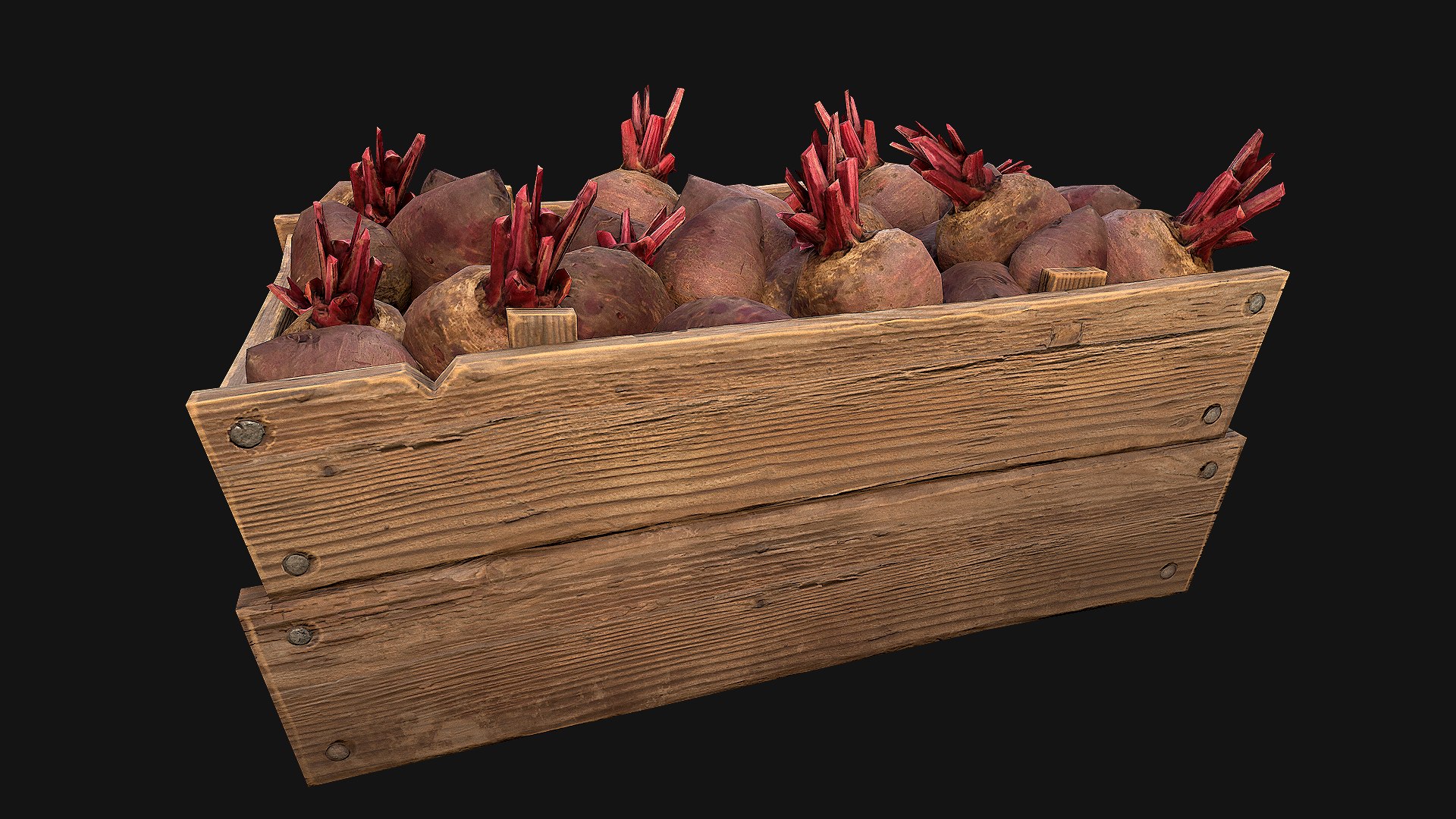 3D BeetRoot Box Crate Stand Model - TurboSquid 1920930