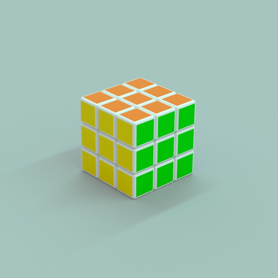 3D Model Rubiks Cube 3x3 - TurboSquid 2130307