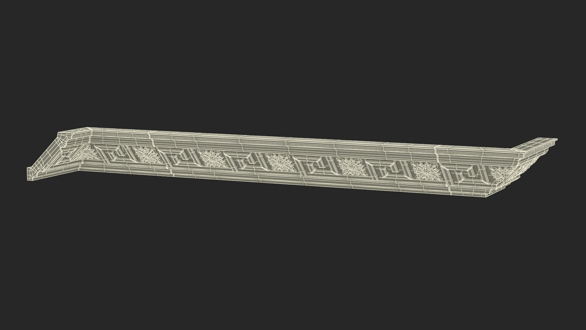 3D Model Ellada Baguette Cornice - TurboSquid 2402885
