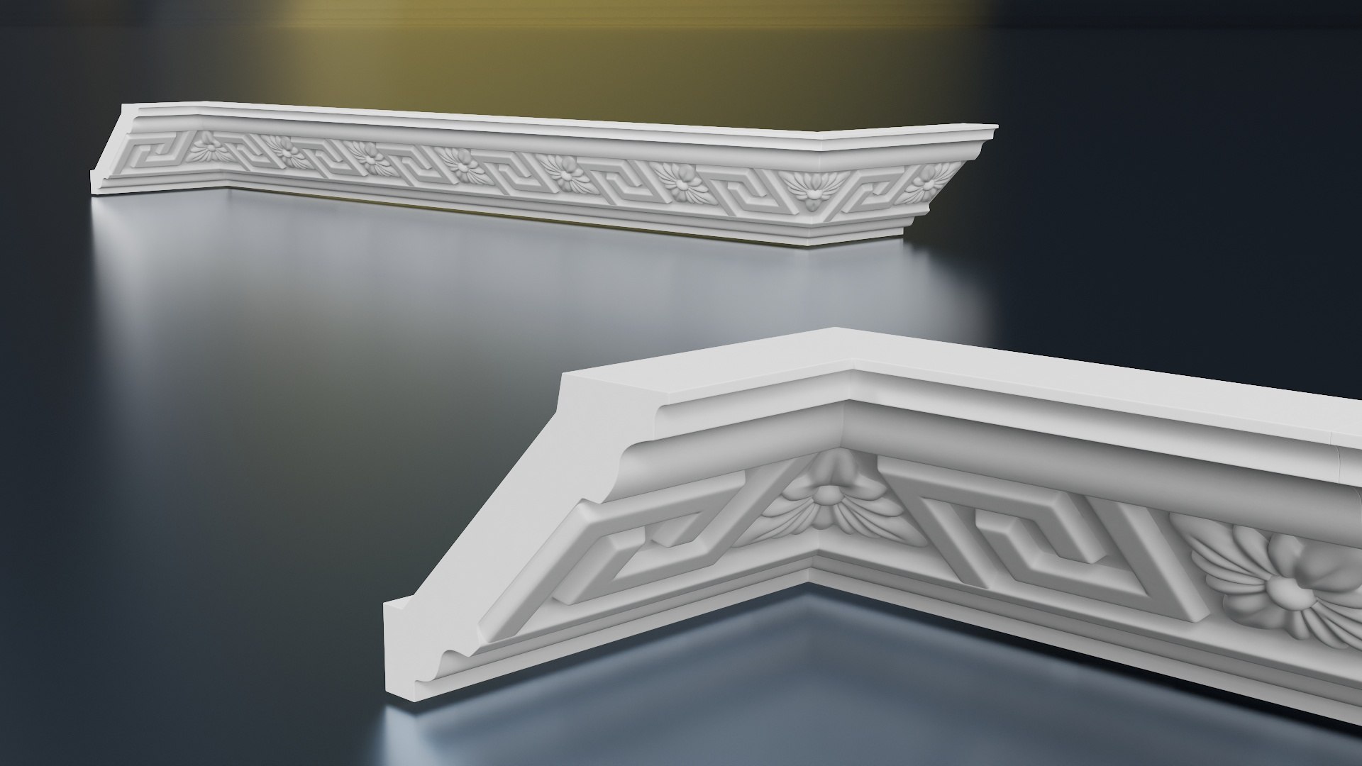3D Model Ellada Baguette Cornice - TurboSquid 2402885