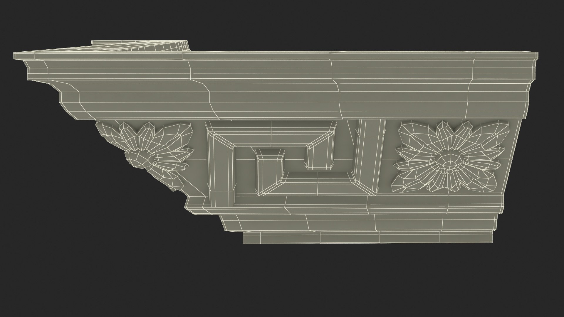 3D Model Ellada Baguette Cornice - TurboSquid 2402885