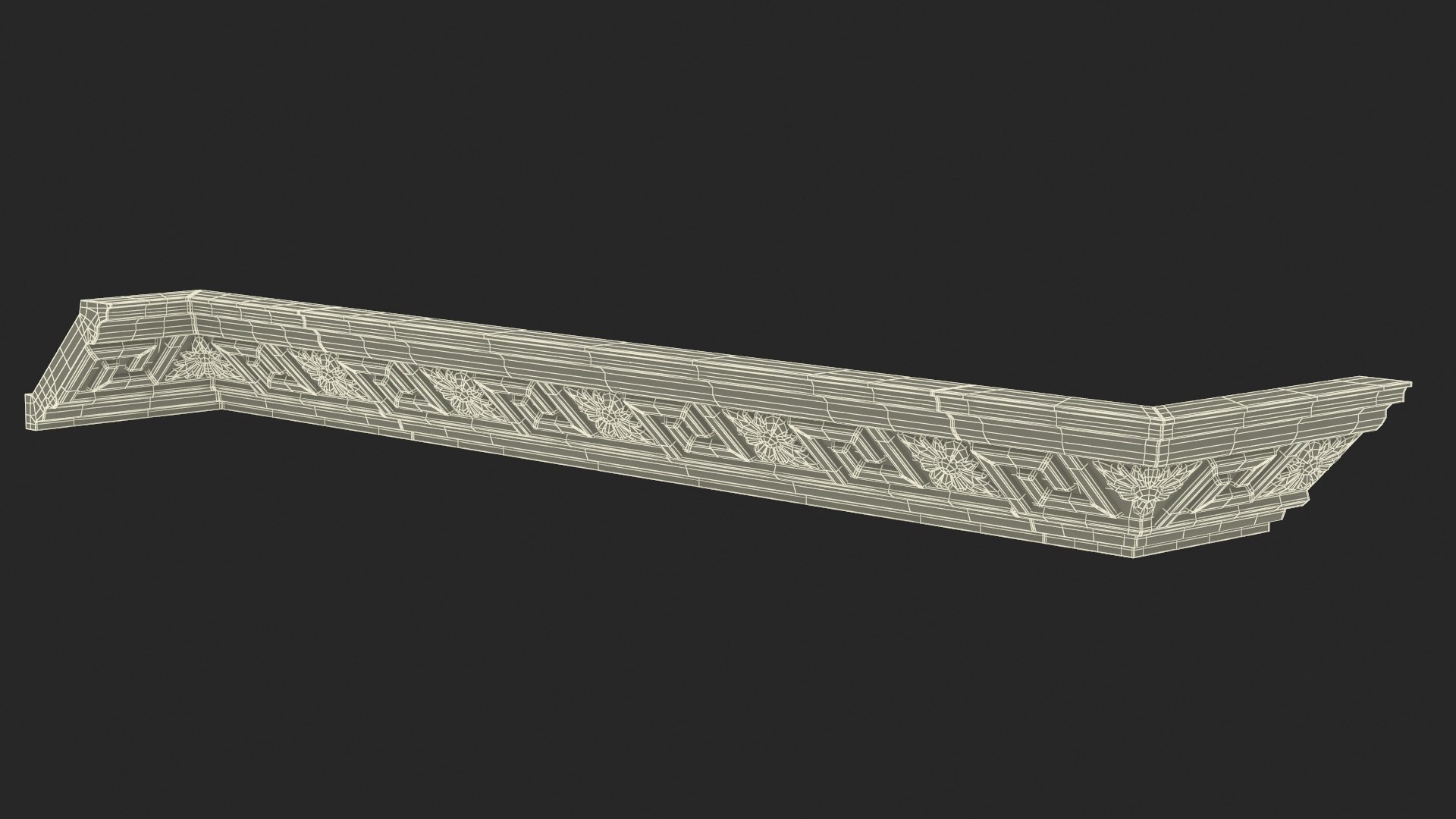 3D Model Ellada Baguette Cornice - TurboSquid 2402885