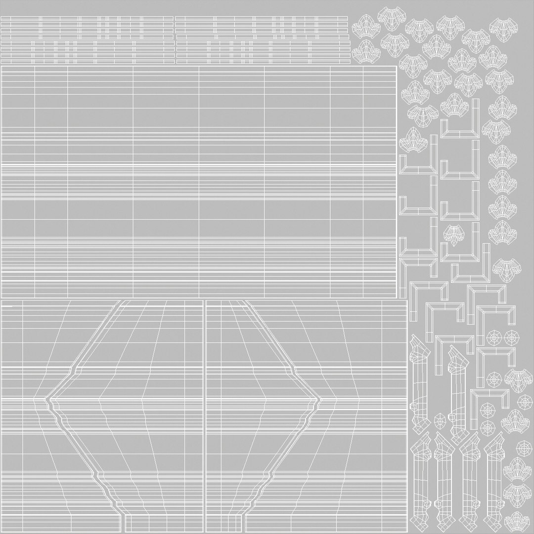 3D Model Ellada Baguette Cornice - TurboSquid 2402885