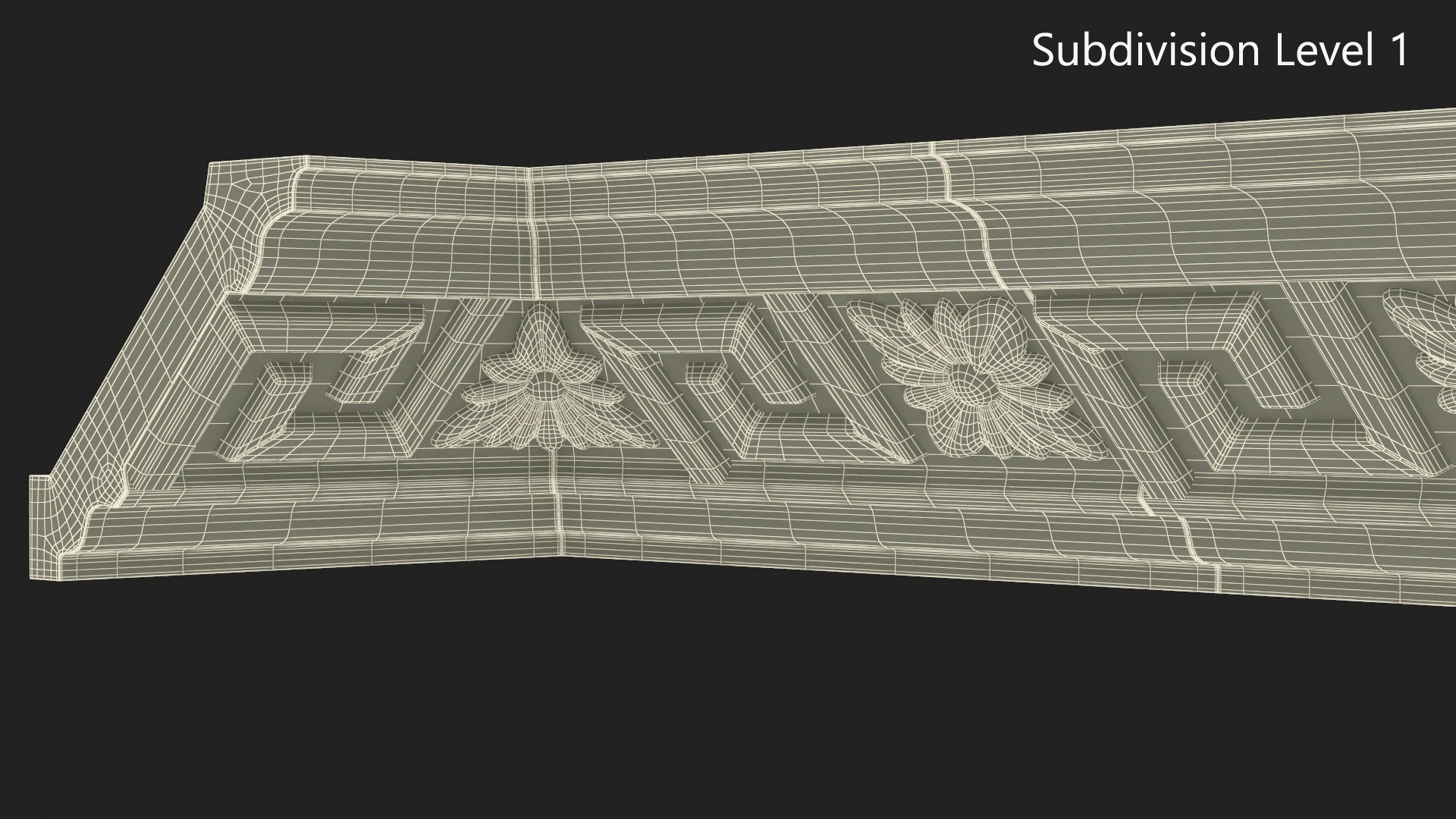 3D Model Ellada Baguette Cornice - TurboSquid 2402885