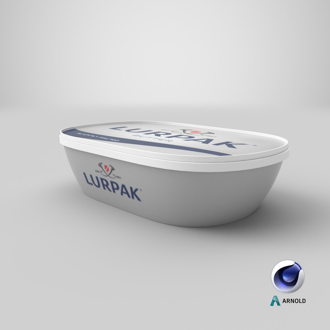 Lurpak Butter Box 3D Model - TurboSquid 1658062