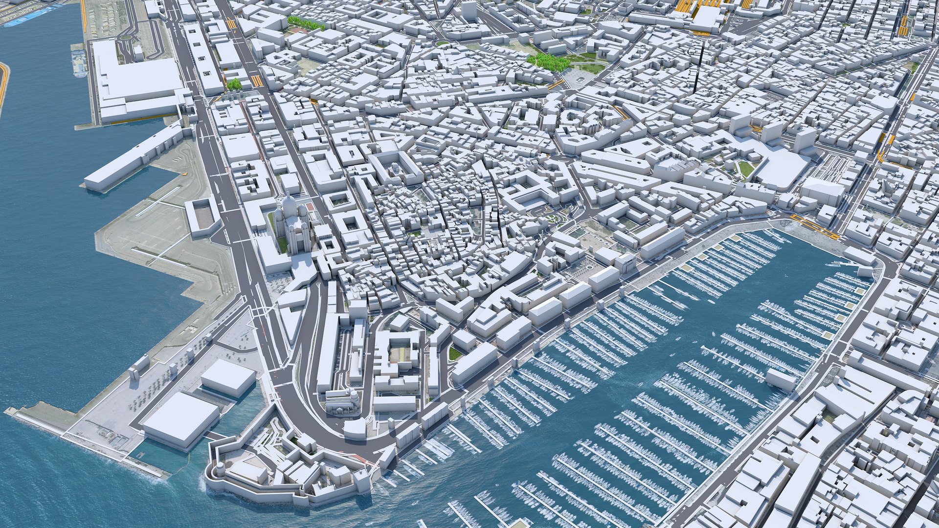 Marseille Downtown France 3D Model - TurboSquid 1989298