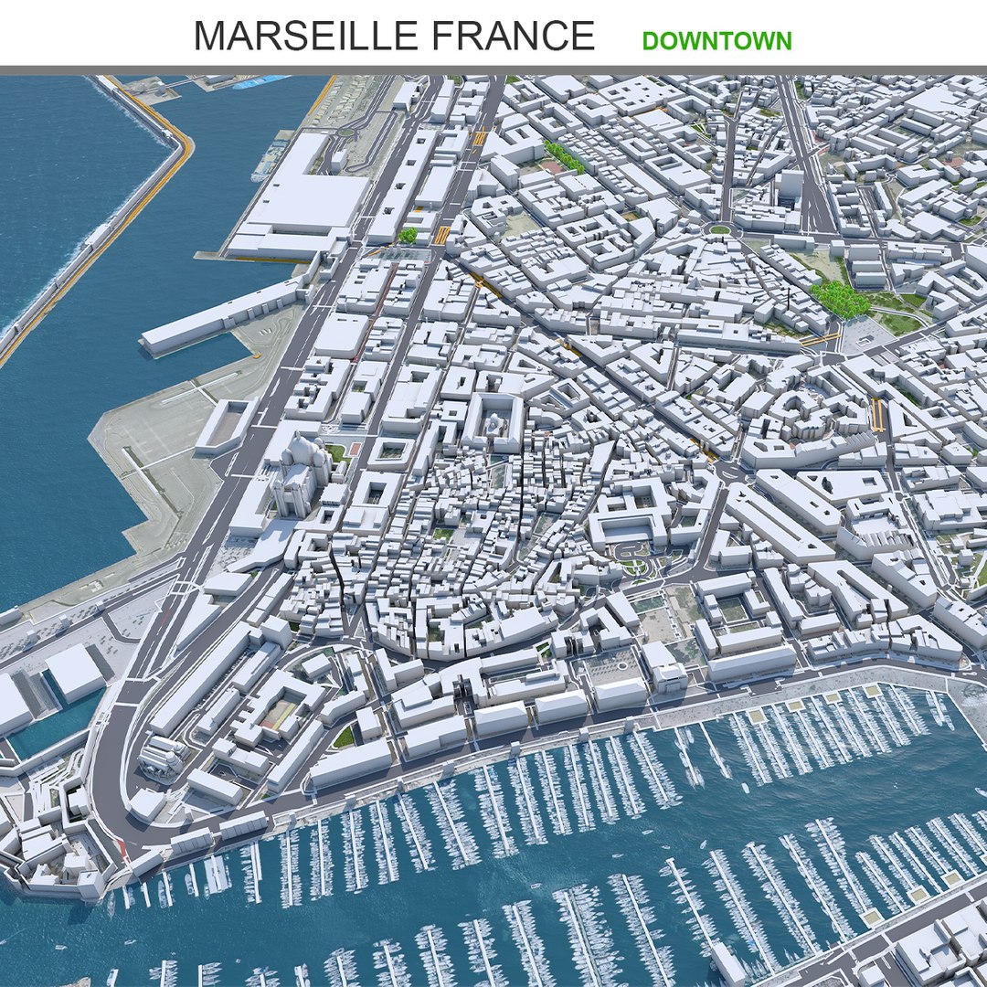 Marseille Downtown France 3D Model - TurboSquid 1989298