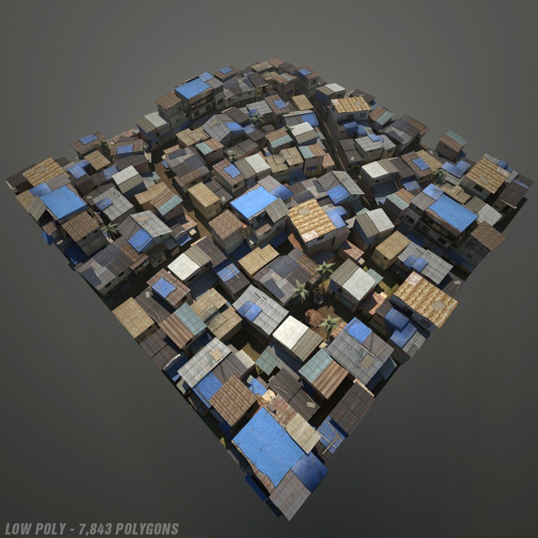 3d Slum City Model