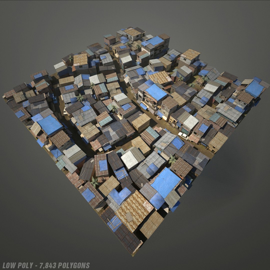 3d Slum City Model