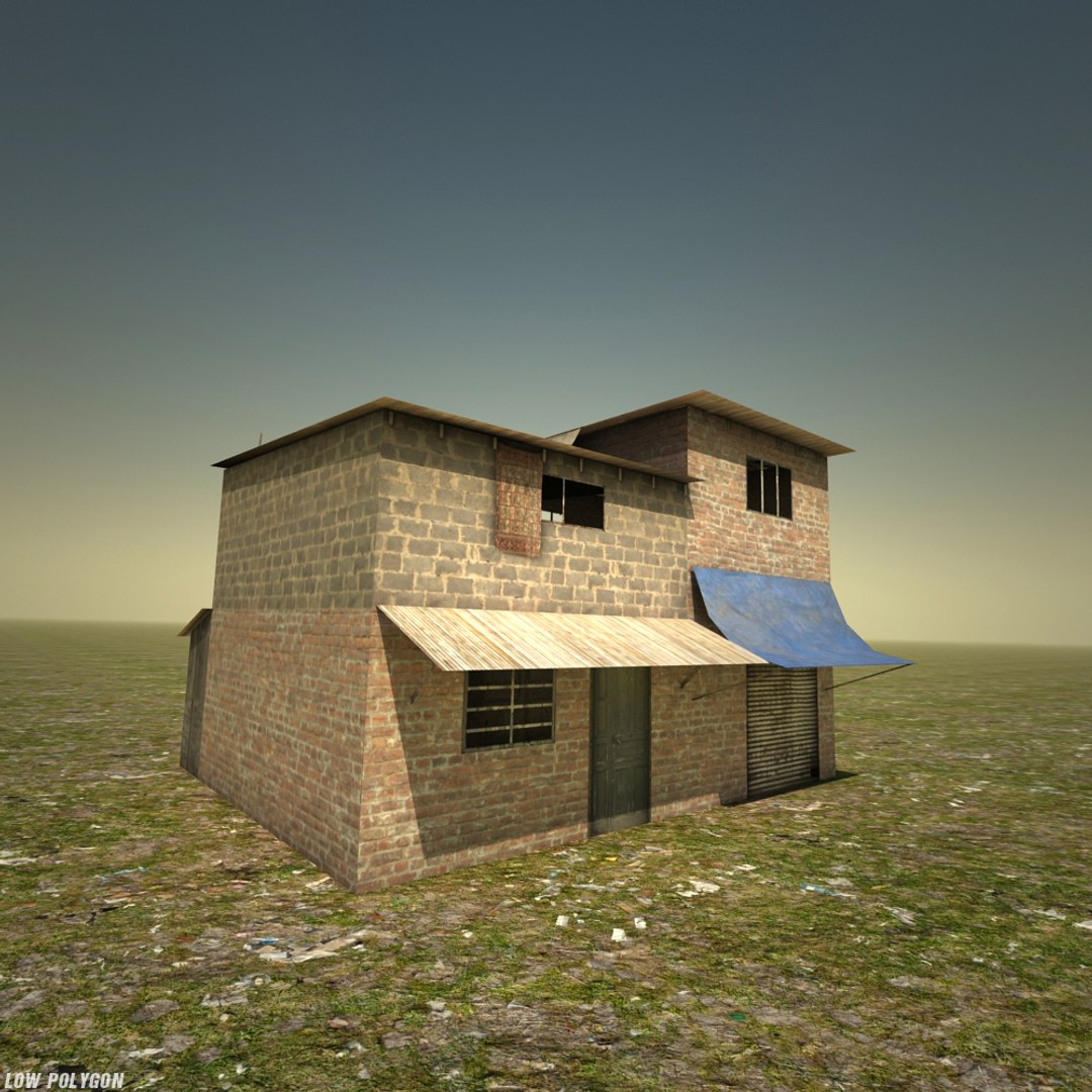 3d slum city model