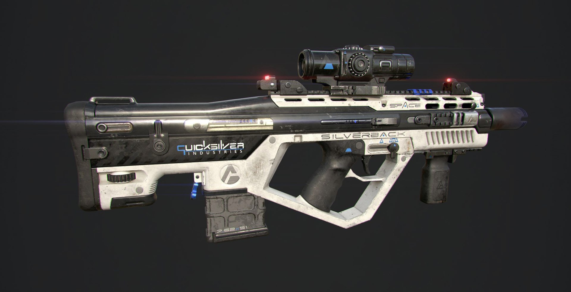 Futuristic Battle Rifle