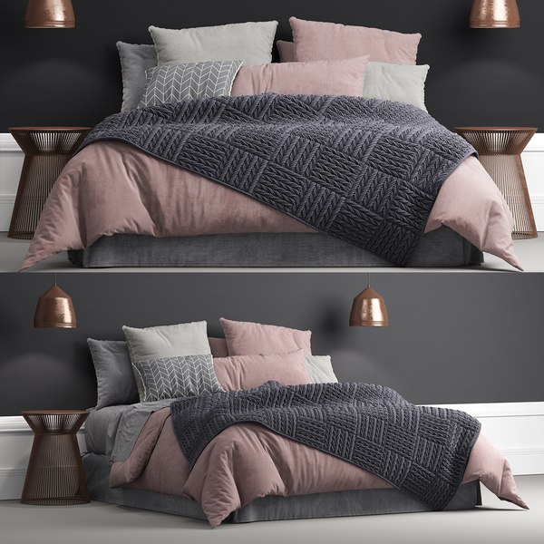 3D bed - TurboSquid 1444098
