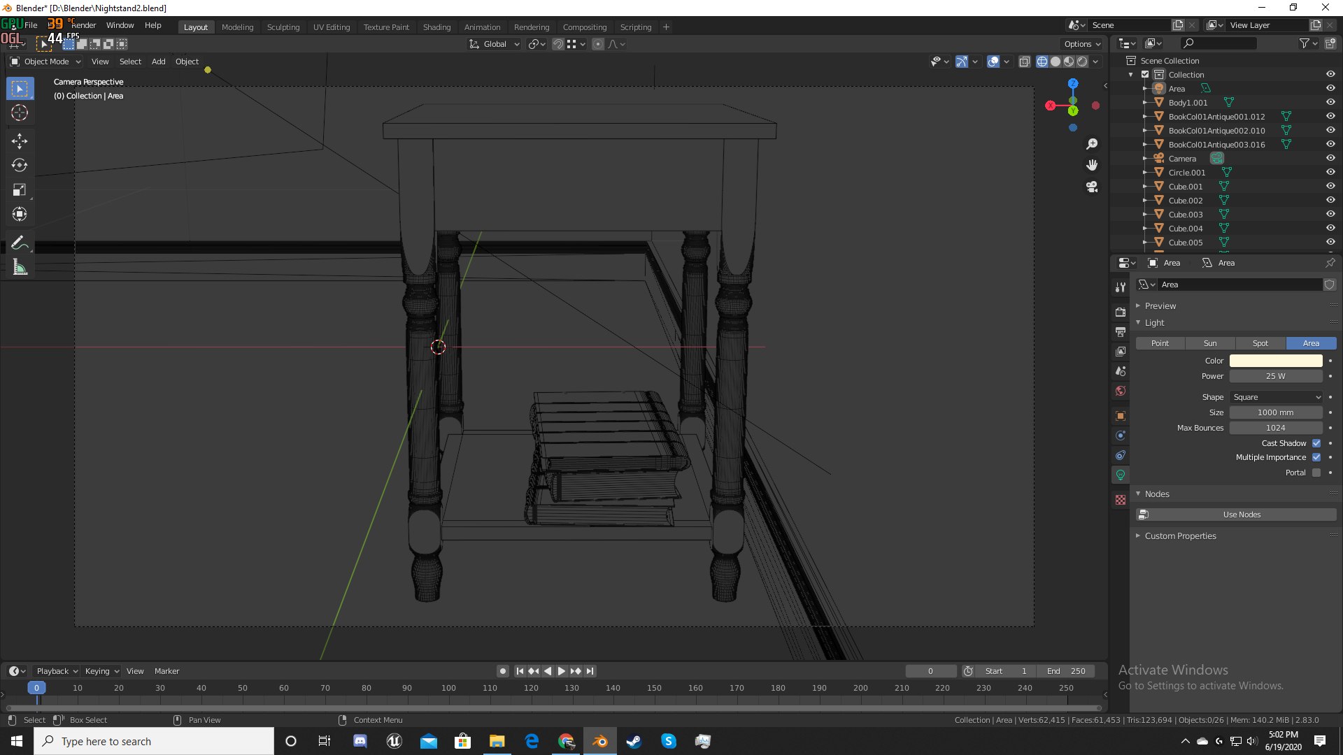 Wood Nightstand Night 3D Model - TurboSquid 1546831