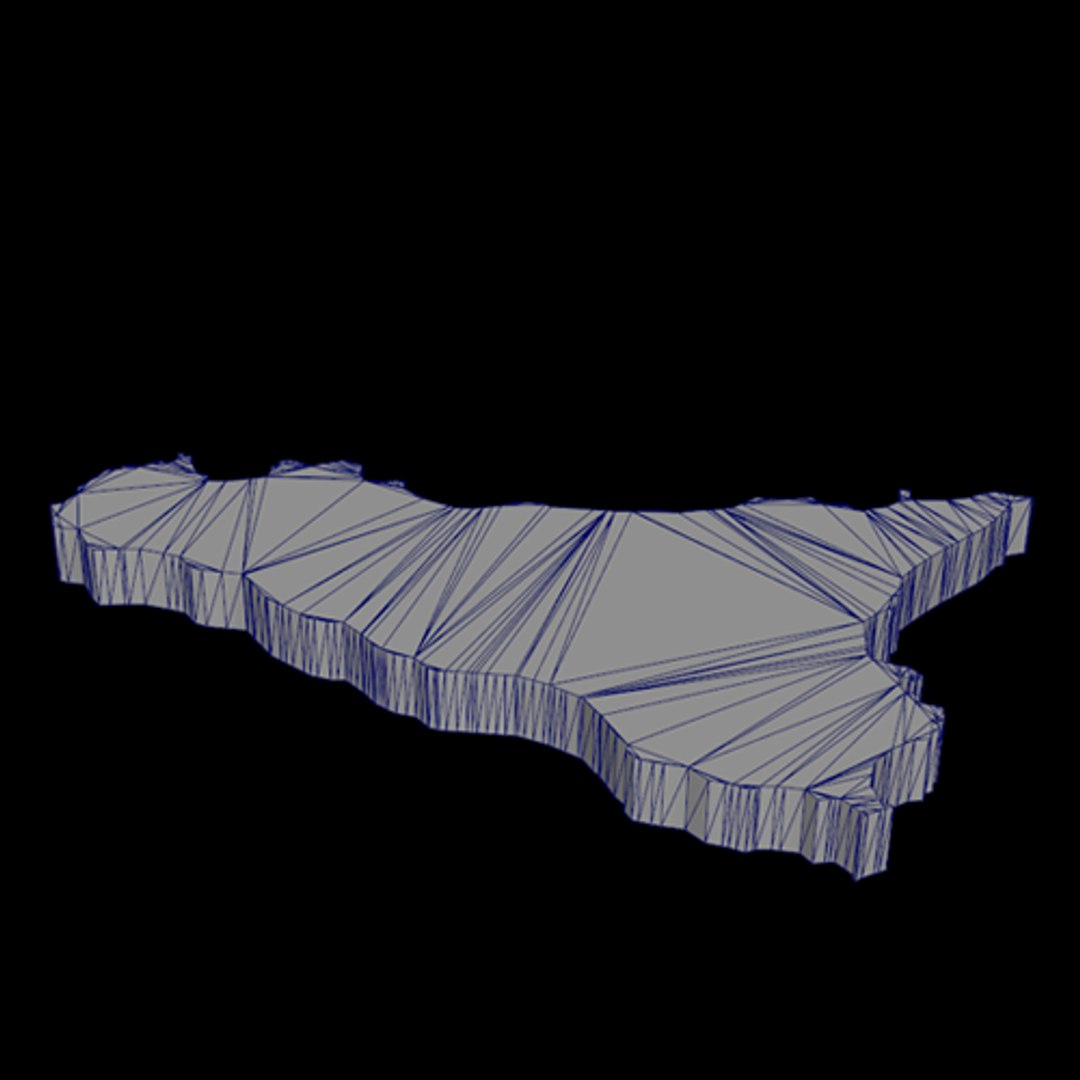 Sicily Island 3d Model