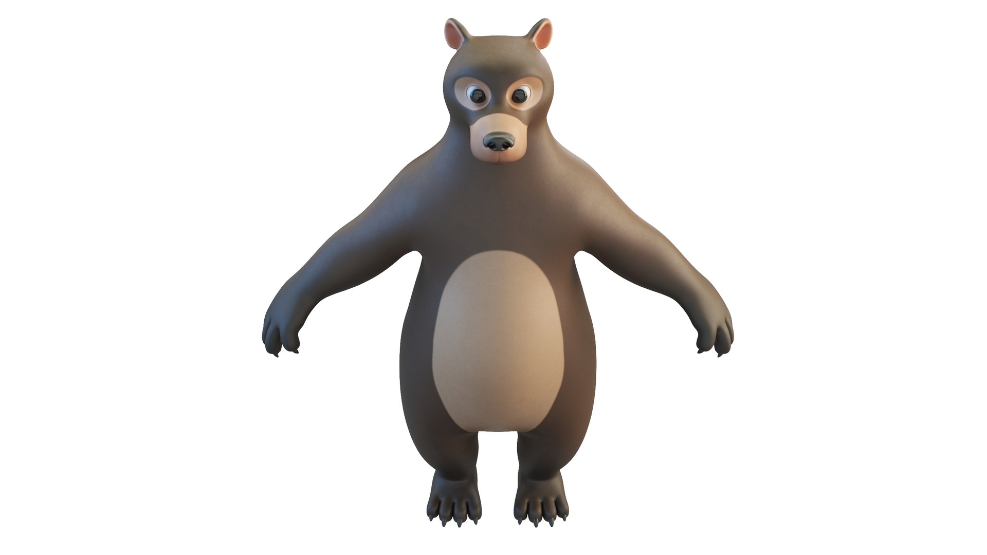 Cartoon Bear Character 3D Model - TurboSquid 2107134