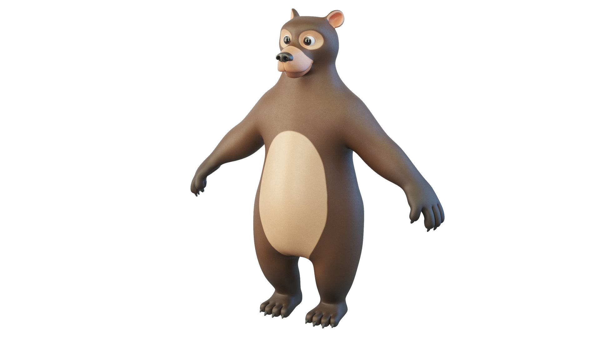 Cartoon Bear Character 3D Model - TurboSquid 2107134