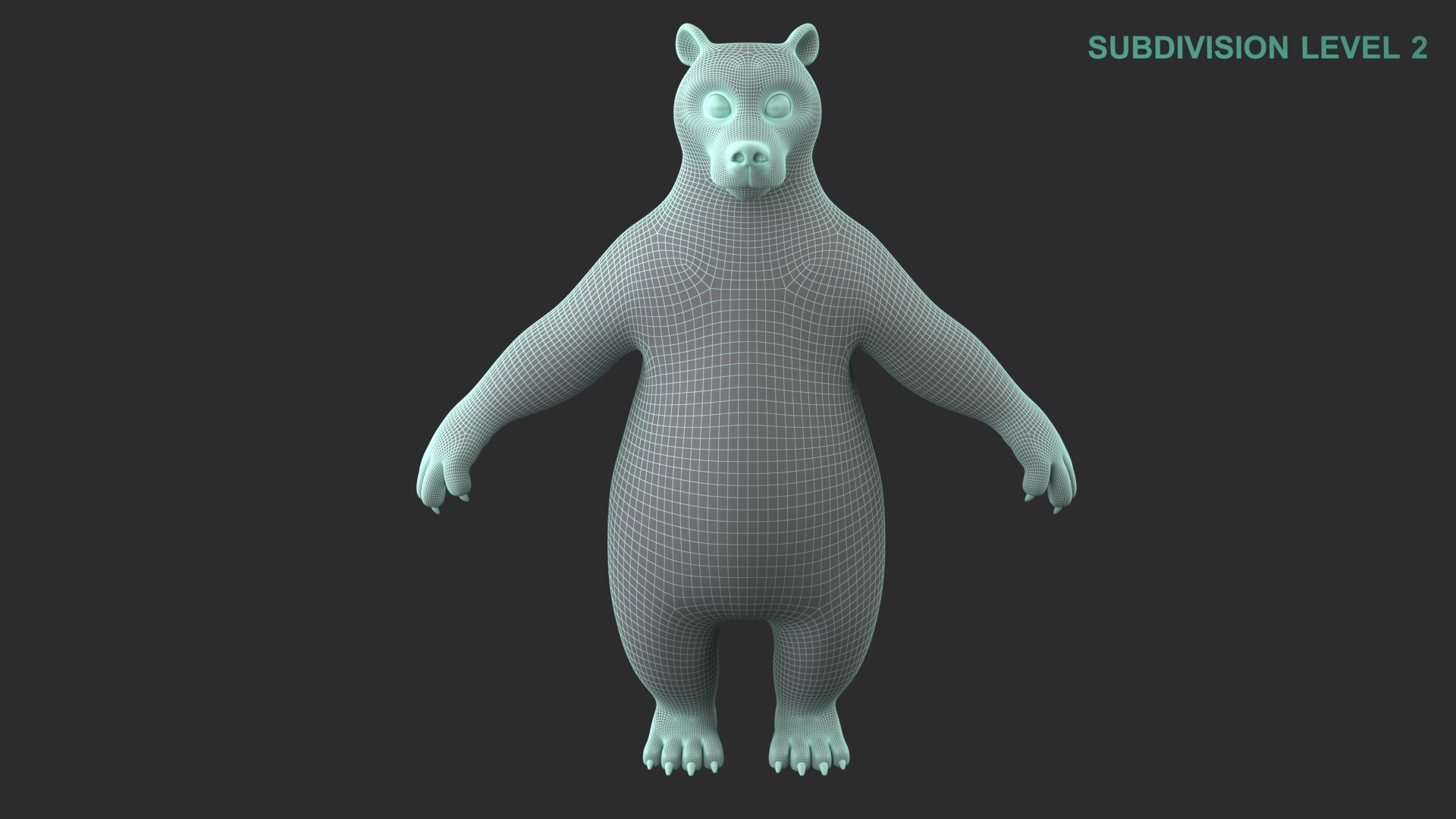 Cartoon Bear Character 3D Model - TurboSquid 2107134