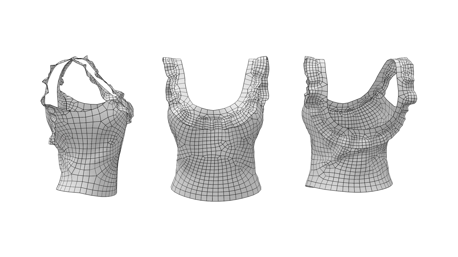 Female Top 3D model - TurboSquid 1780011