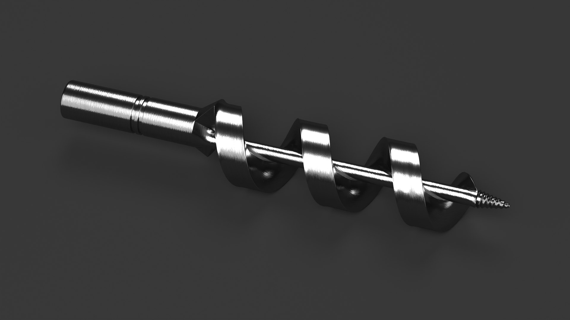 Auger Drill Bit 3D Model - TurboSquid 2189657