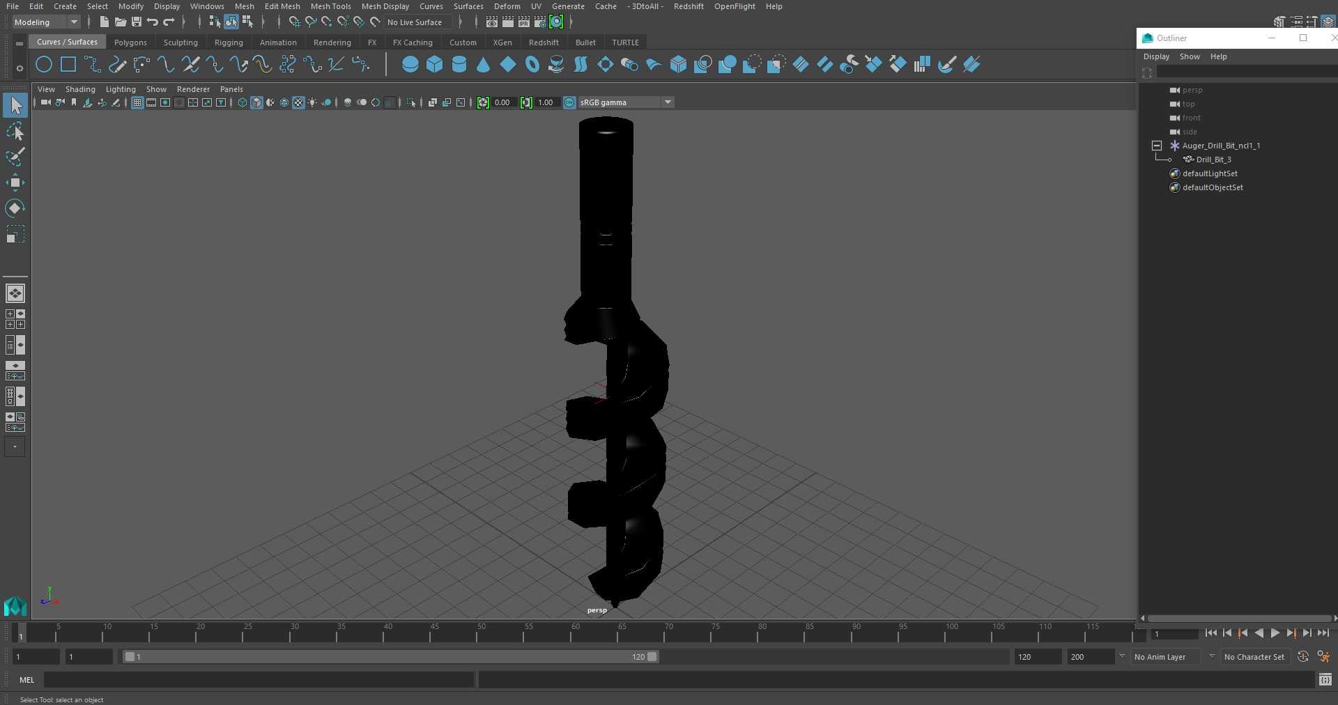 Auger Drill Bit 3D Model - TurboSquid 2189657