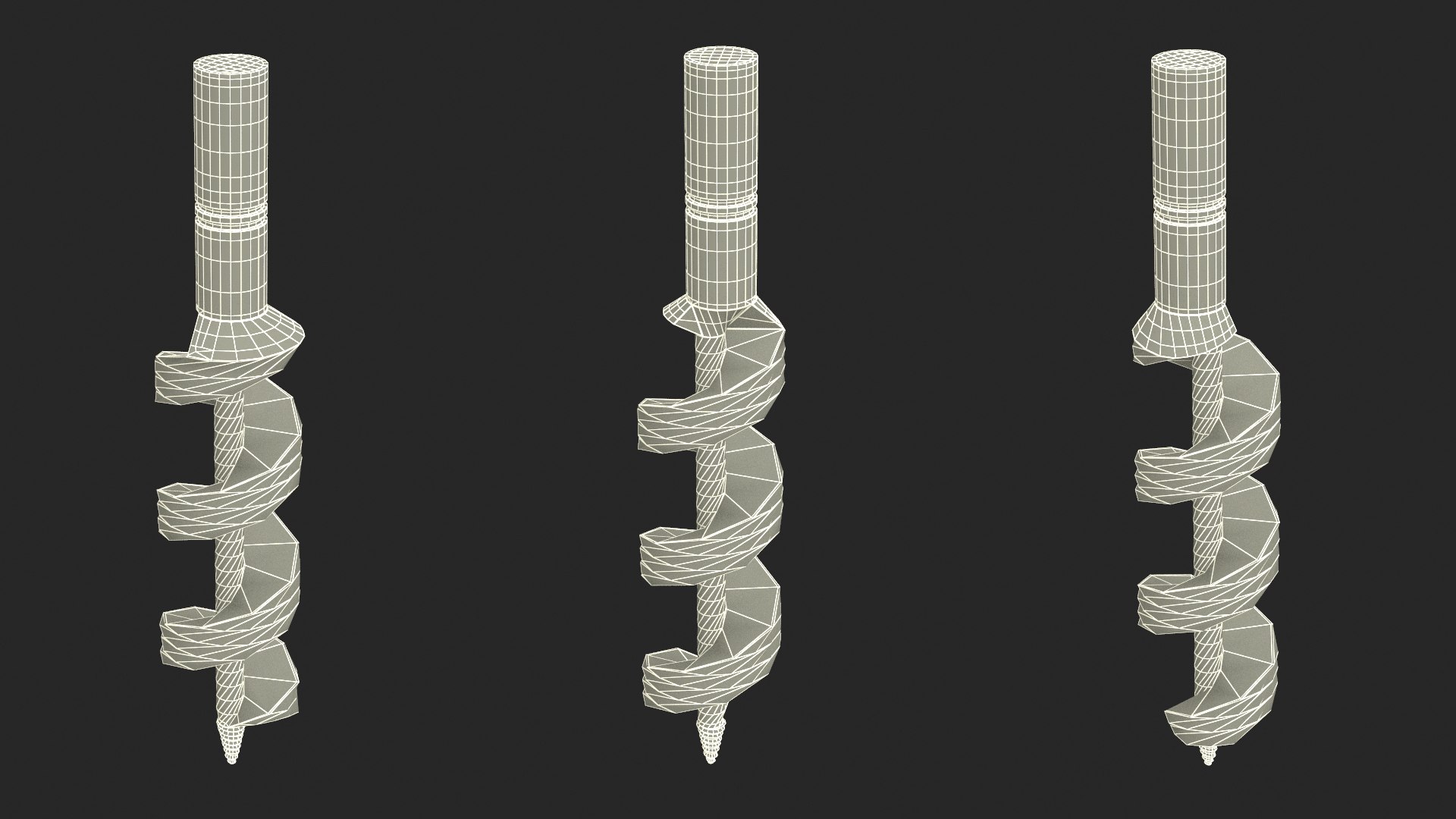 Auger Drill Bit 3D Model - TurboSquid 2189657