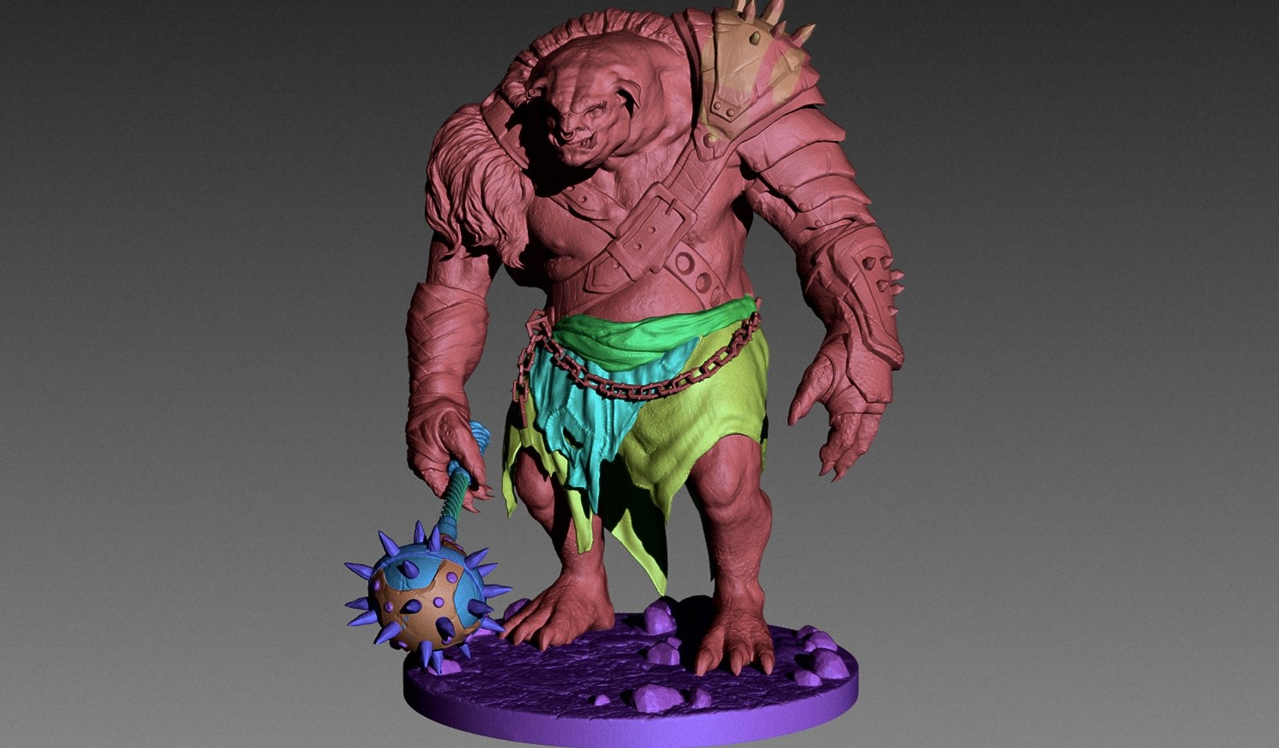 3d Model Troll Zbrush