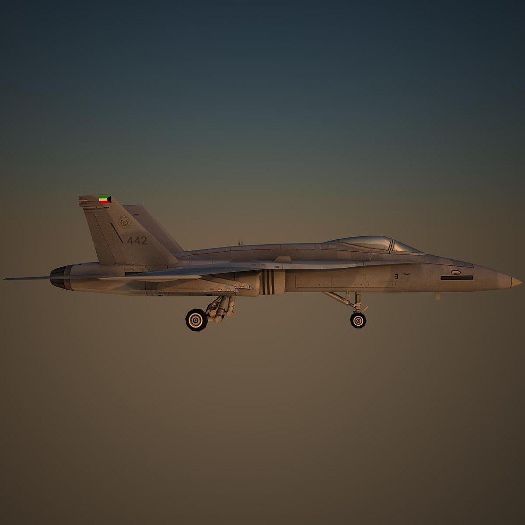 3d Max Boeing Kaf Fighter