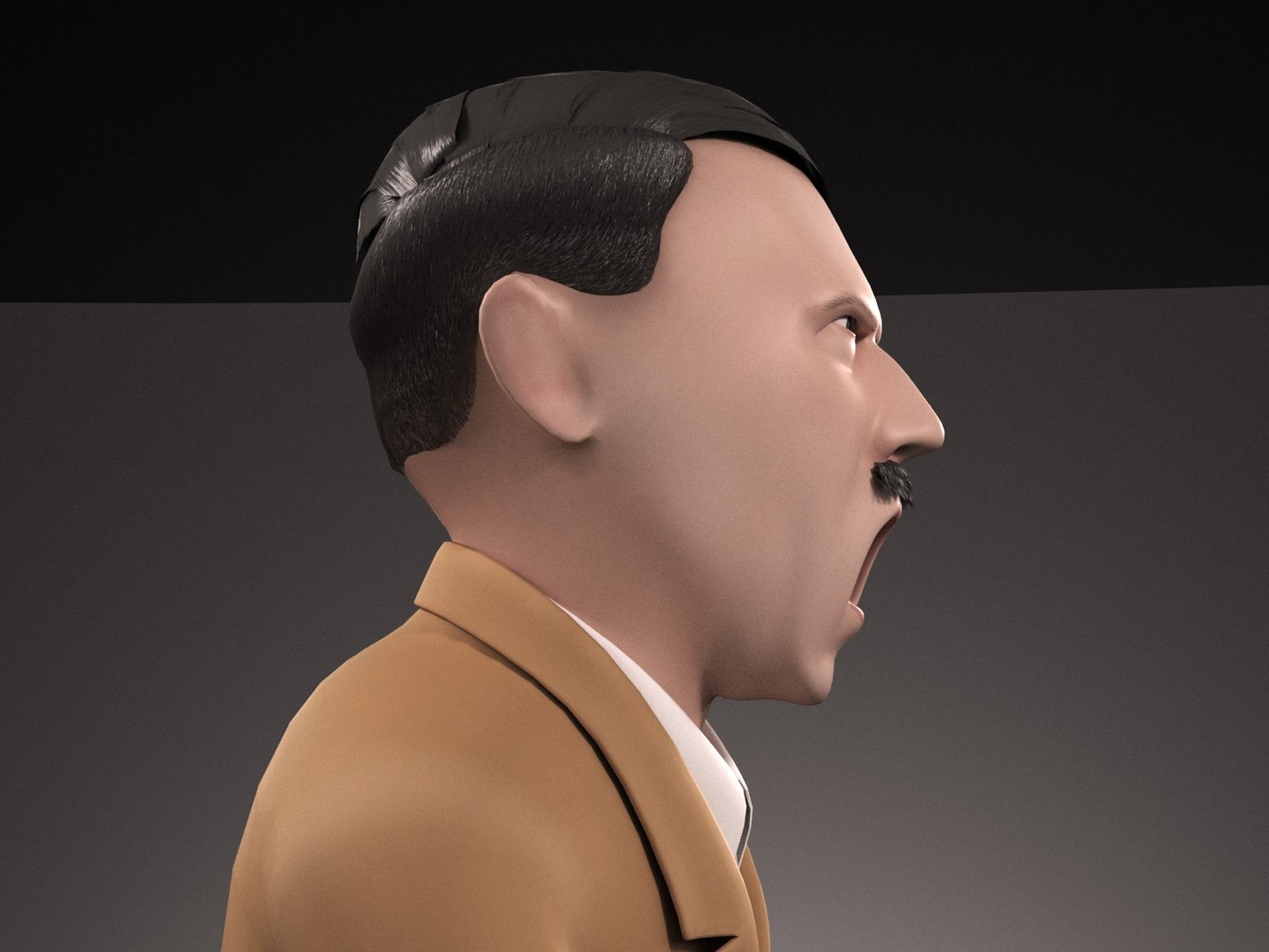 Adolf Hitler Cartoon 3D Model - TurboSquid 1290254