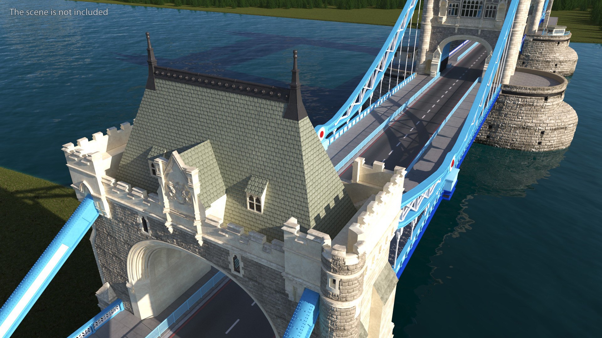 3d model tower bridge london