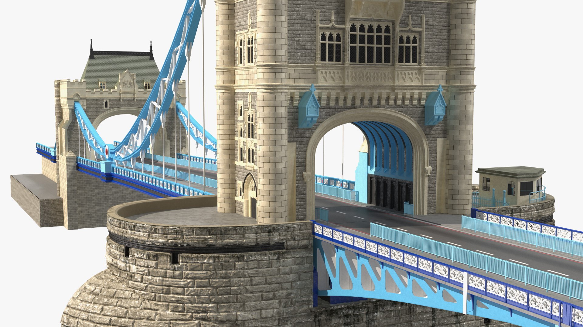 3d model tower bridge london