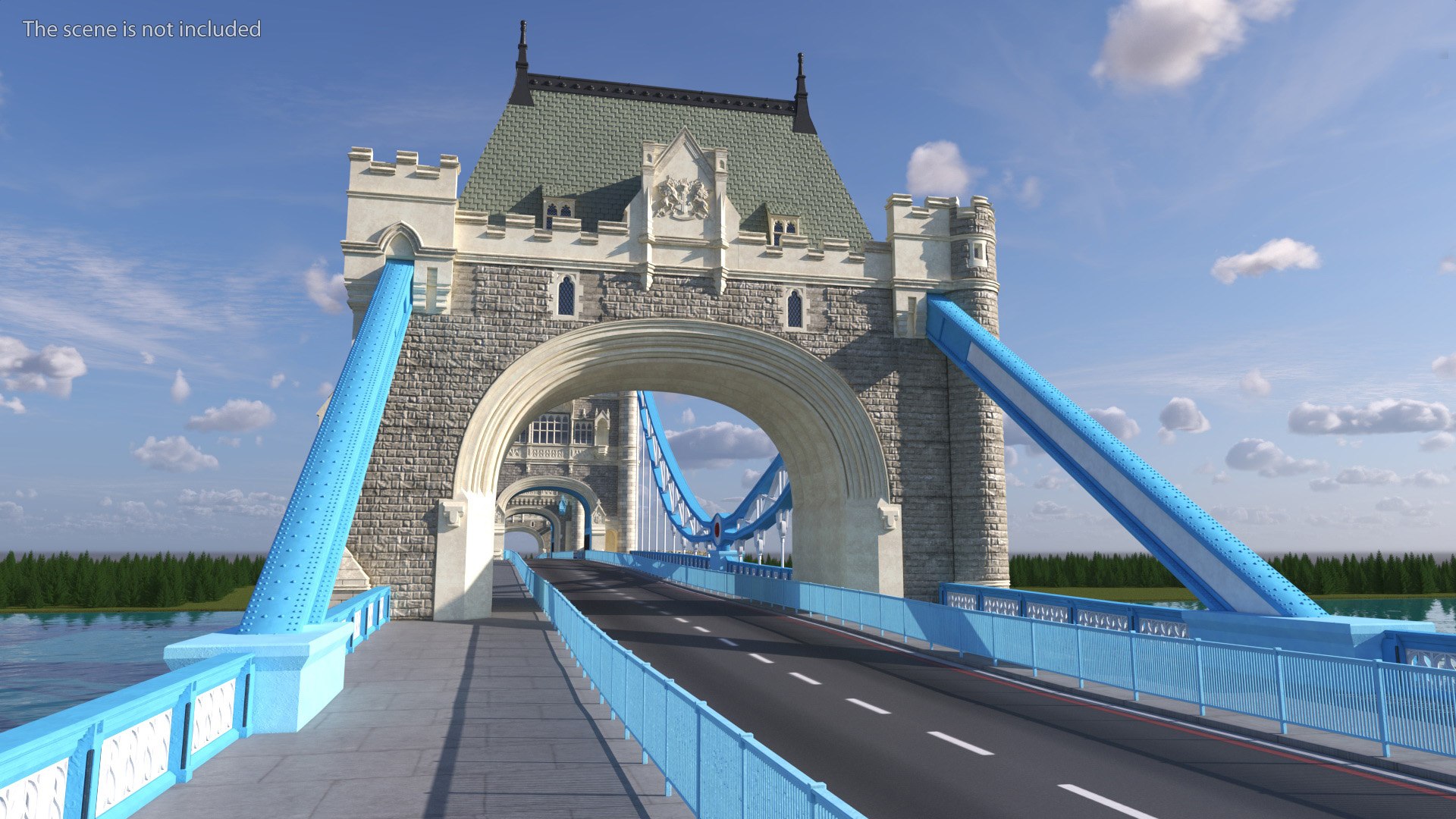 3d model tower bridge london