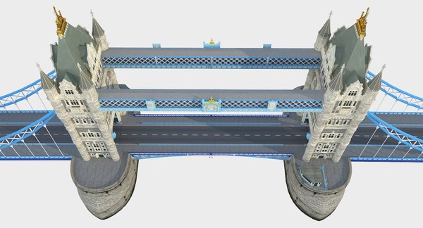 3d model tower bridge london