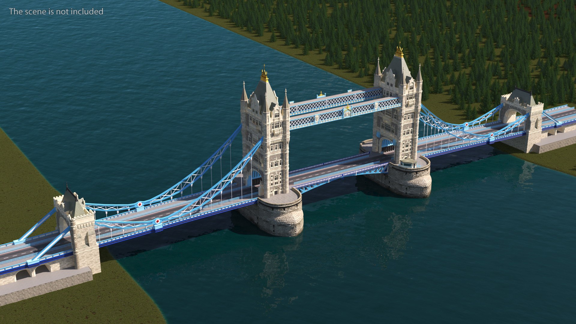 3d model tower bridge london