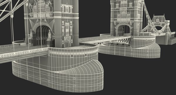 3d model tower bridge london
