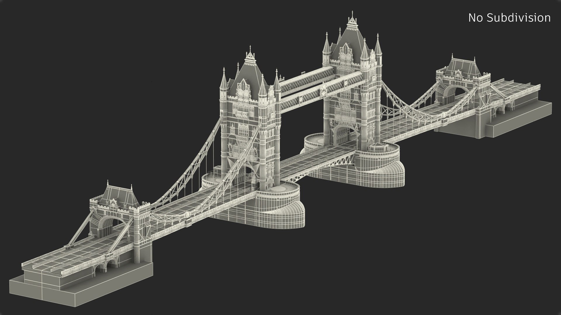 3d model tower bridge london