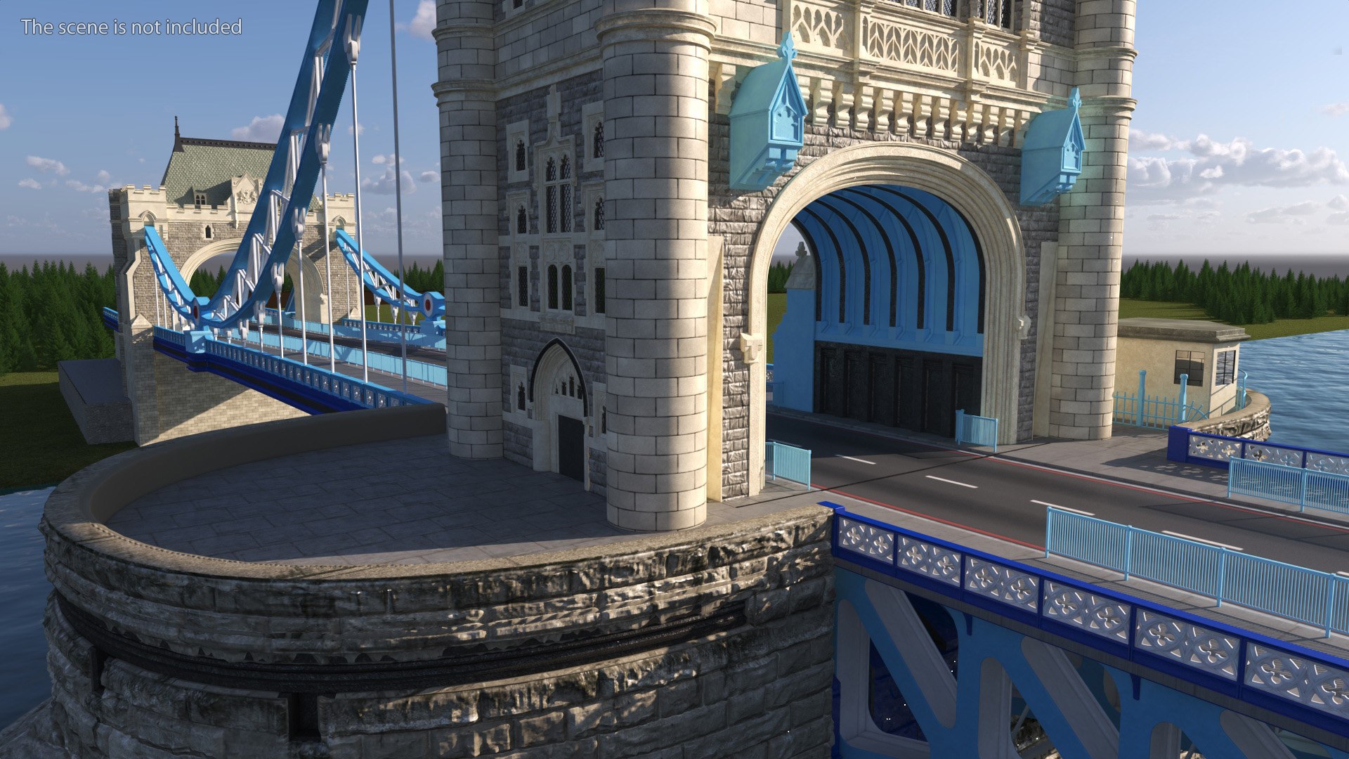 3d model tower bridge london