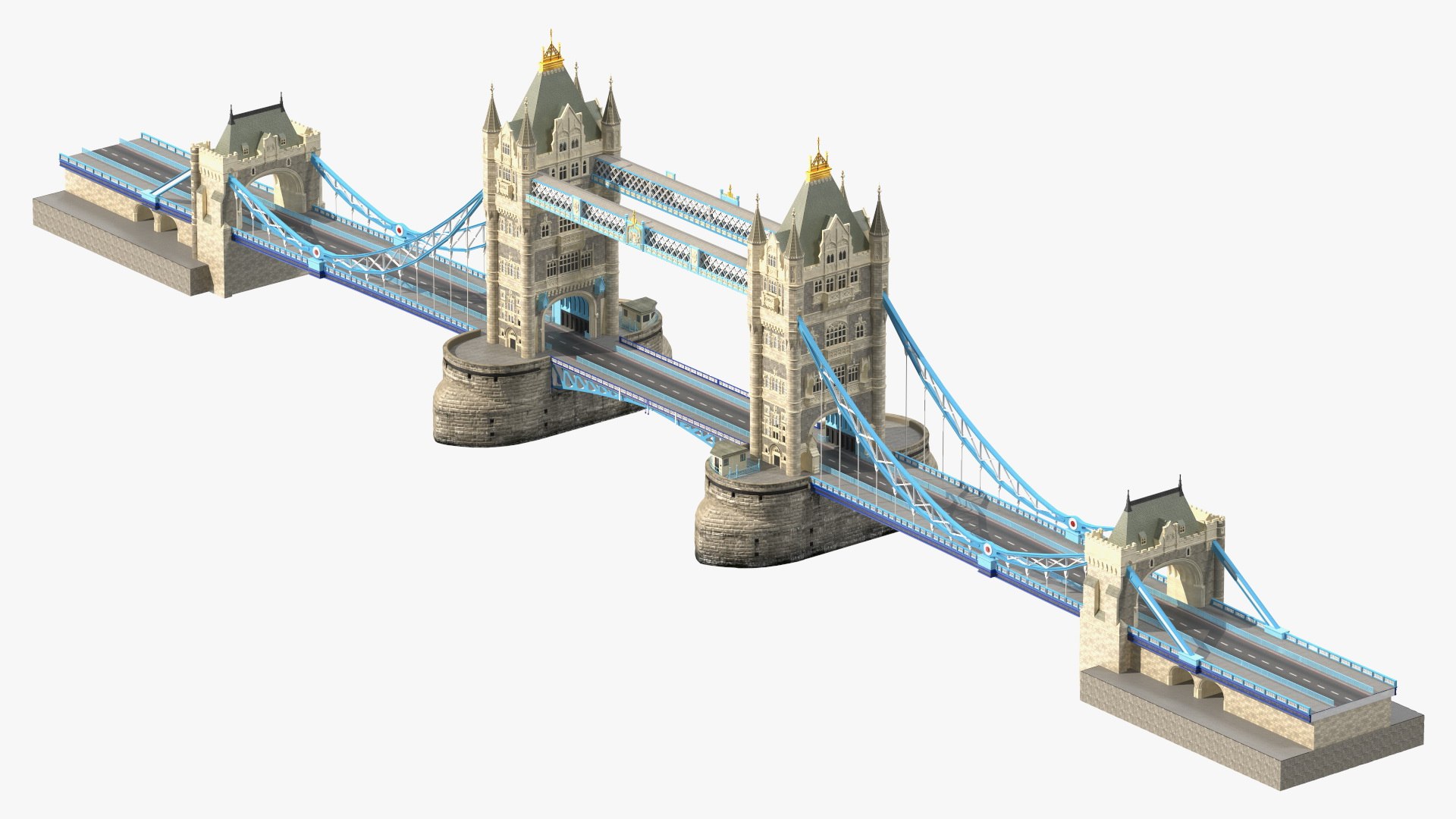 3d model tower bridge london