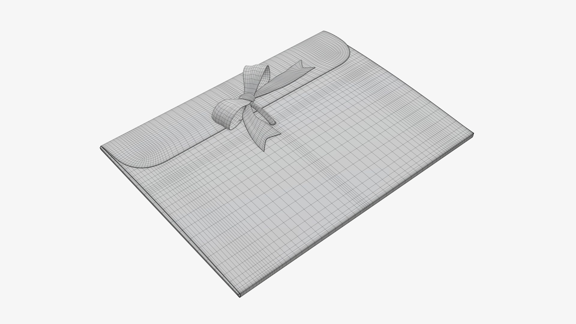 Paper Bow Envelope Model - TurboSquid 1698181