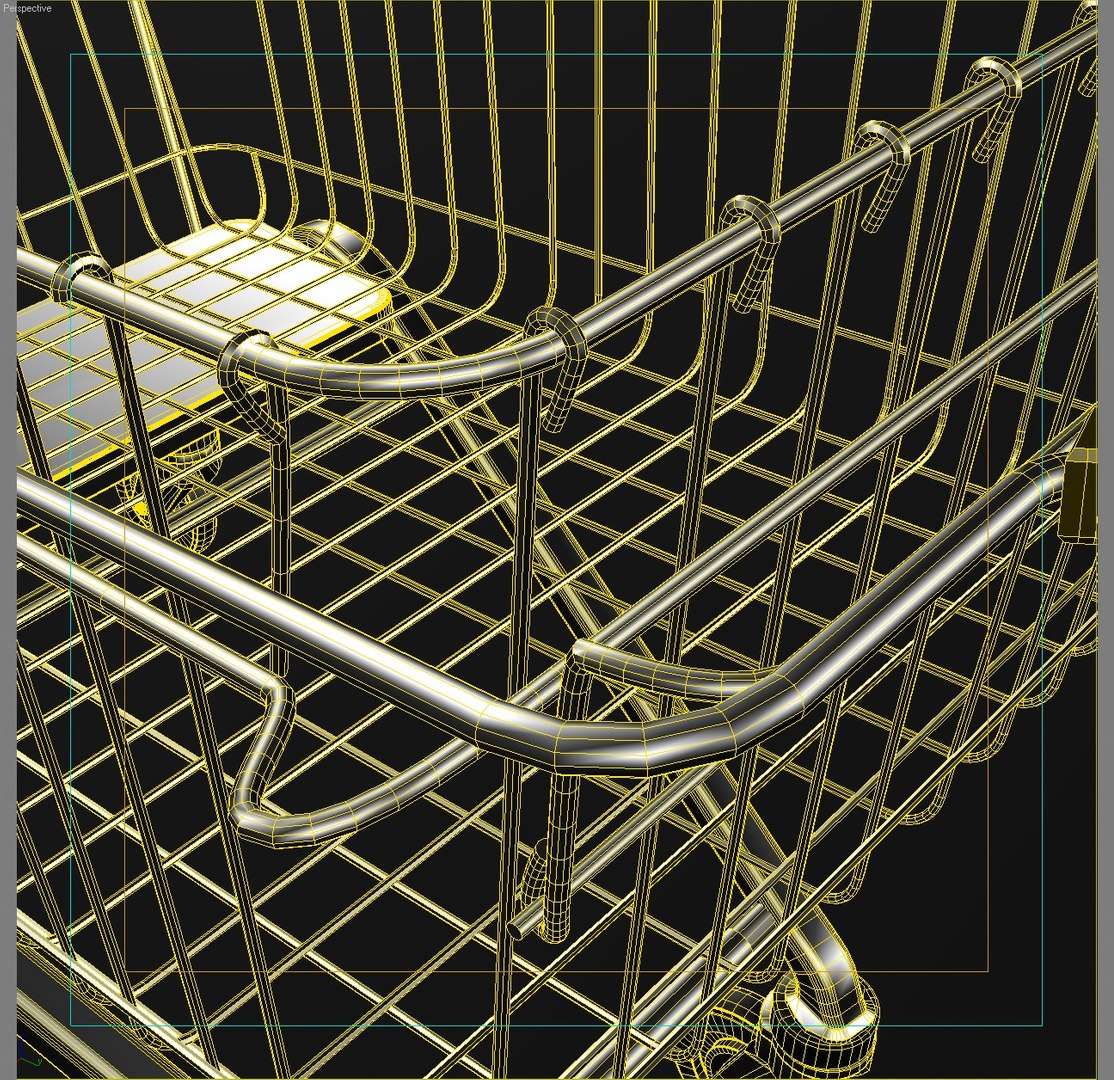 Shopping Trolley Cart 3d Model
