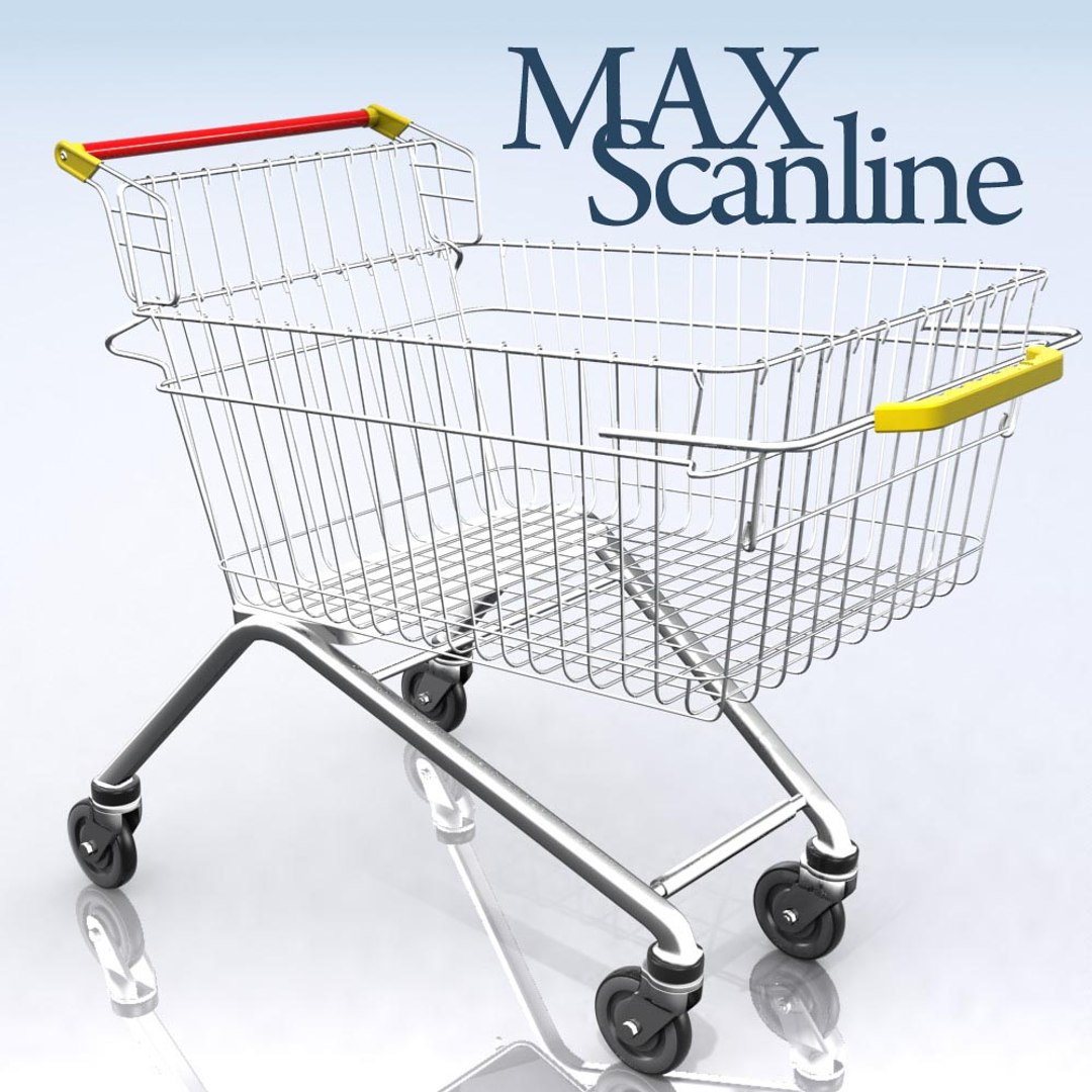 Shopping Trolley Cart 3d Model