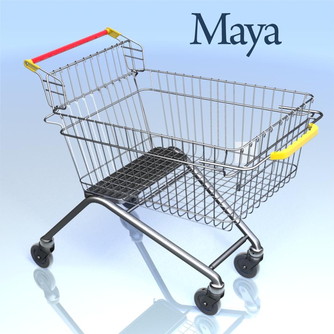 Shopping Trolley Cart 3d Model