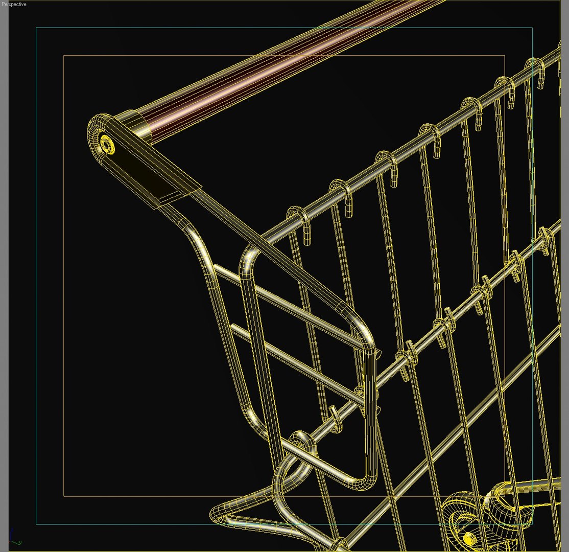 Shopping Trolley Cart 3d Model