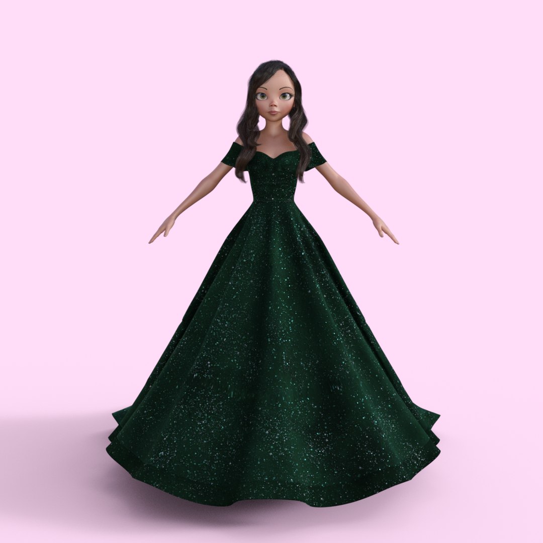 3D Princess Character Rigged Model - TurboSquid 2020529