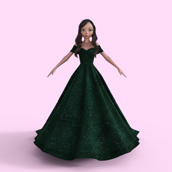 modelo 3d Princess Character Rigged - TurboSquid 2020529