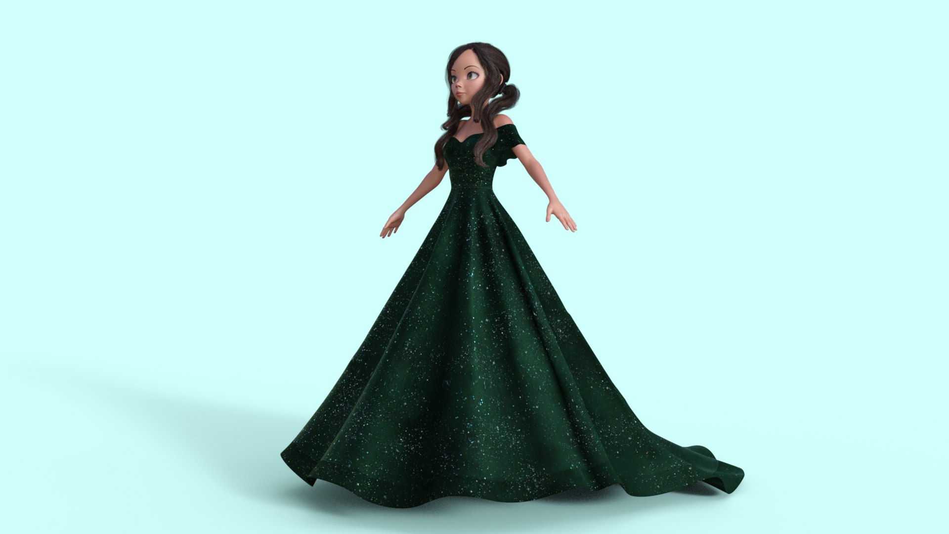 3D Princess Character Rigged Model - TurboSquid 2020529
