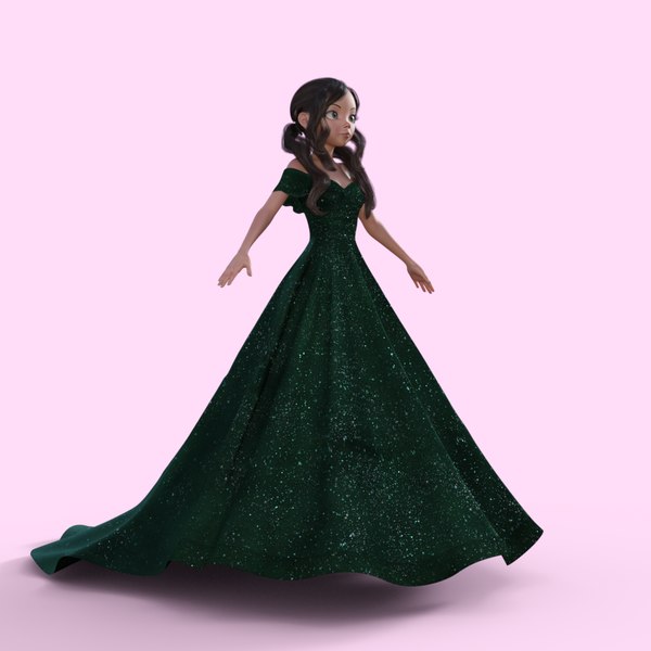 modelo 3d Princess Character Rigged - TurboSquid 2020529