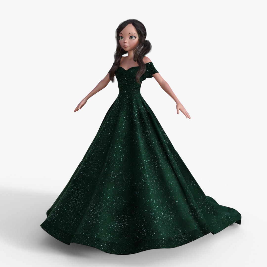 3D Princess Character Rigged model - TurboSquid 2020529