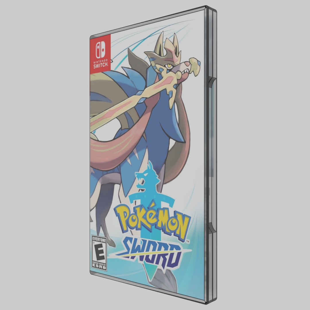 Pokemon Sword Case Nintendo 3D Model - TurboSquid 1493808