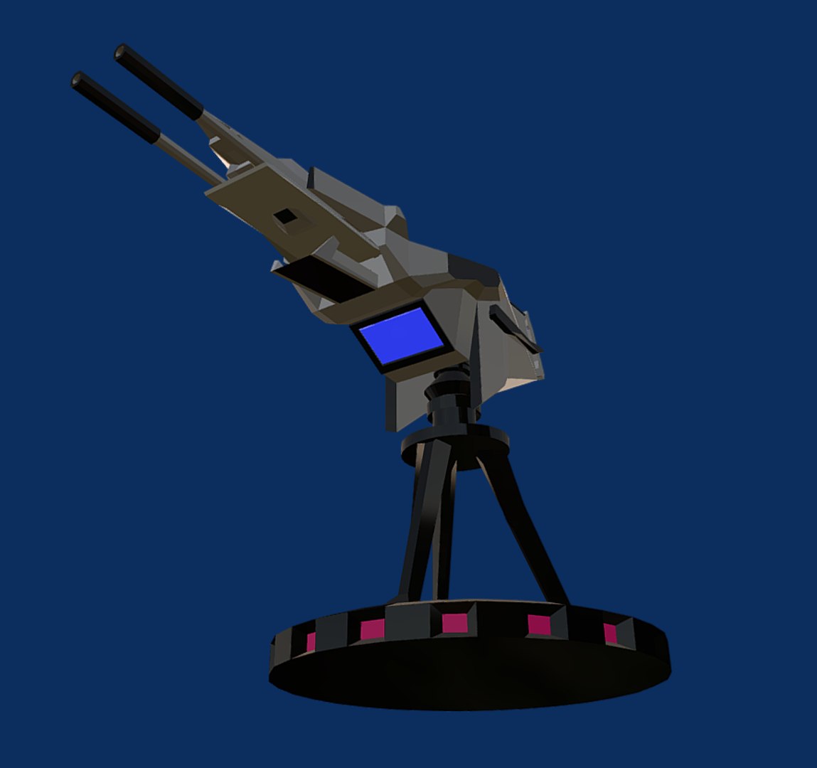 3D Battle Turret - Weapon Model - TurboSquid 1233813